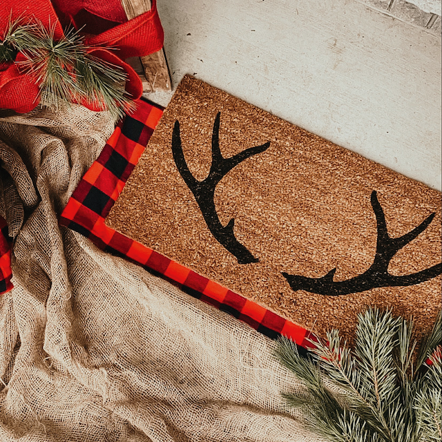 antler doormat | kreative.